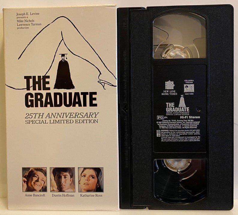 The Graduate 1967 Vintage VHS Video Movie Cassette Tape - Etsy