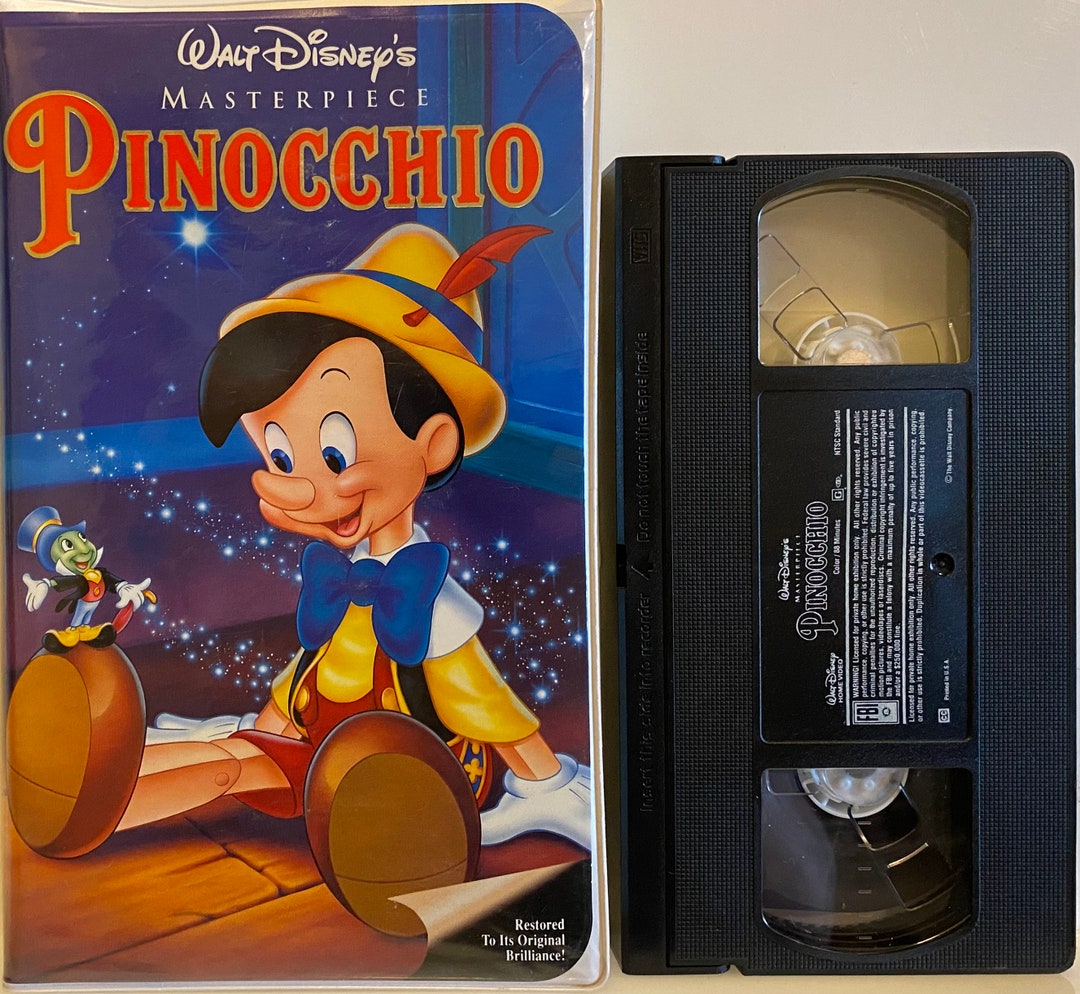Pinocchio 1940 Vintage VHS Video Movie Cassette Tape - Etsy