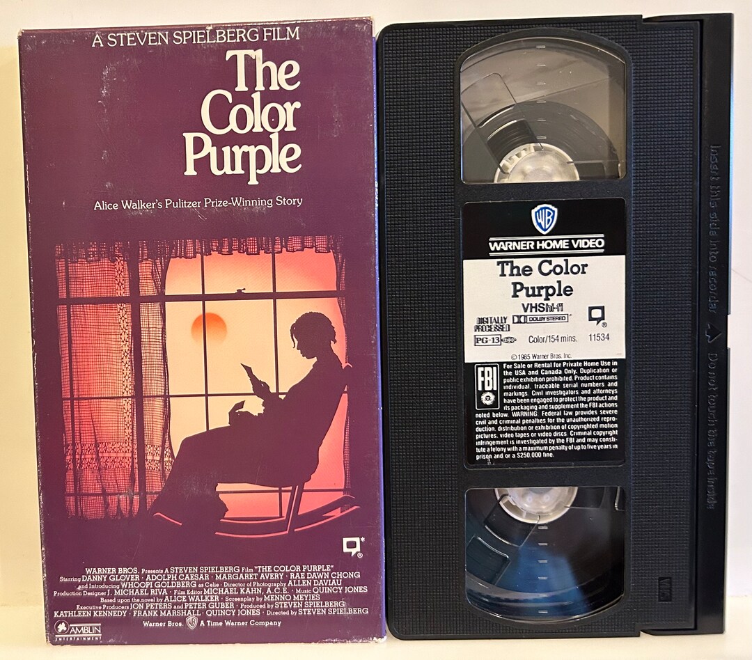 The Color Purple 1985 Vintage VHS Video Movie Cassette Tape whoopi ...