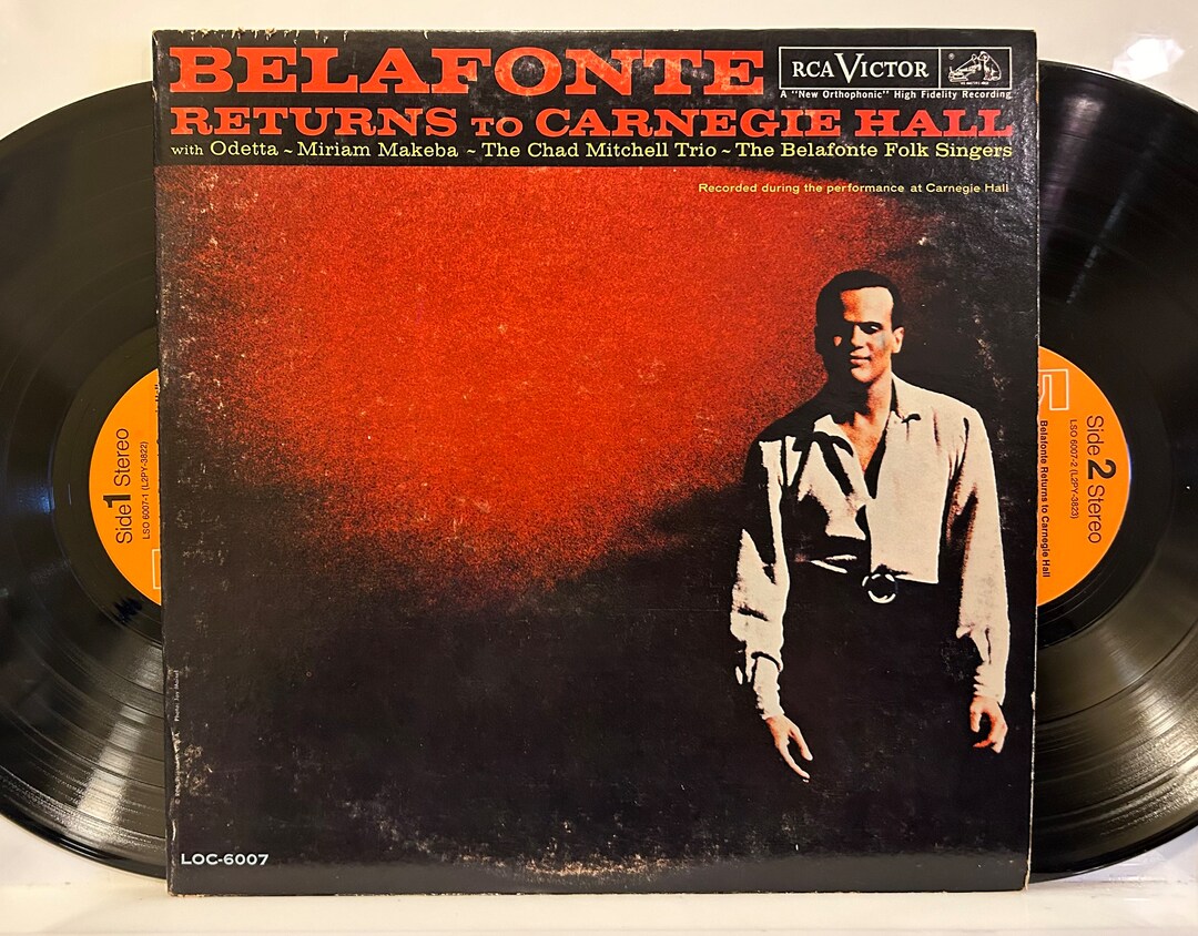 Harry Belafonte Returns to Carnegie Hall - 1960 OG Vintage Vinyl Double Album - Etsy