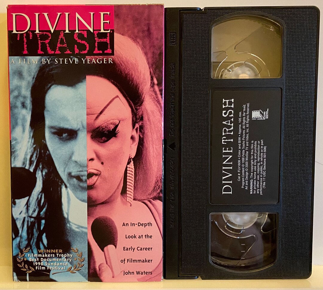 Devine Trash 1998 Vintage VHS Video Movie Cassette Tape john Waters Doc ...