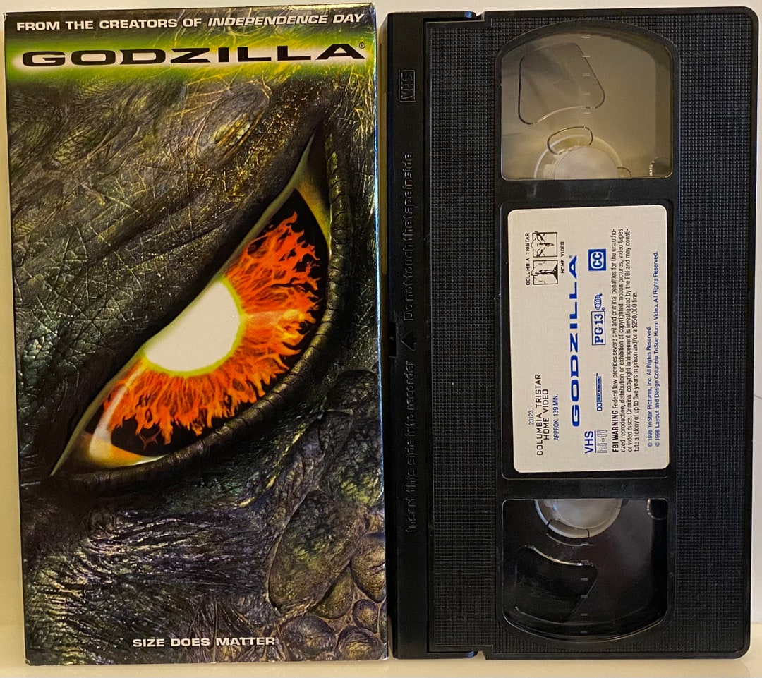 Godzilla - 1998 Vintage VHS Video Movie Cassette Tape - Etsy