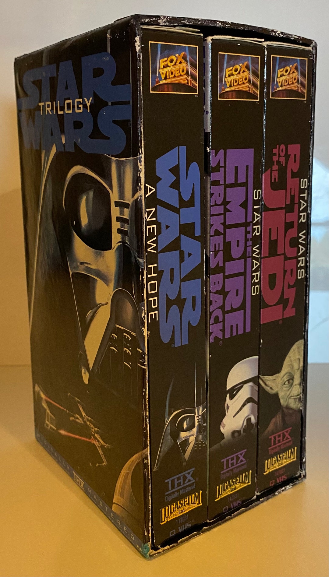 Star Wars Trilogy 1995 Vintage VHS Movie Cassette Tape Box Set - Etsy