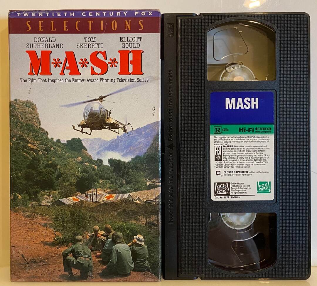 MASH 1870 Vintage VHS Video Movie Cassette Tape - Etsy
