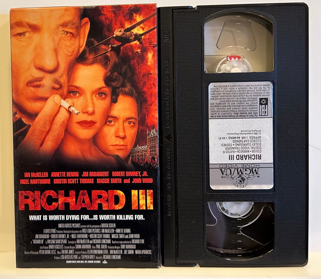 Richard Third - 1995 Vintage VHS Video Movie Cassette Tape - Etsy