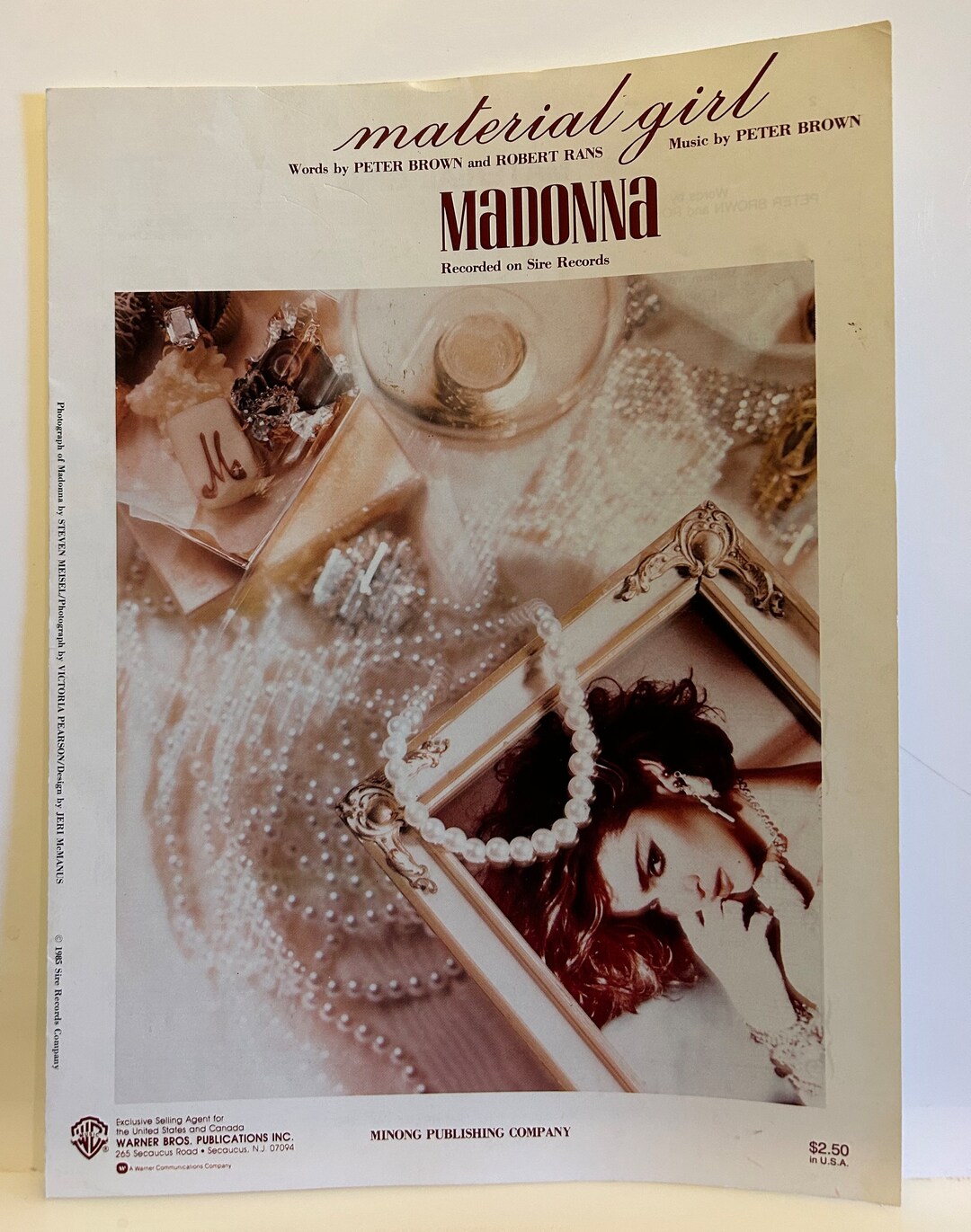 Madonna Material Girl 1985 Vintage Sheet Music - Etsy