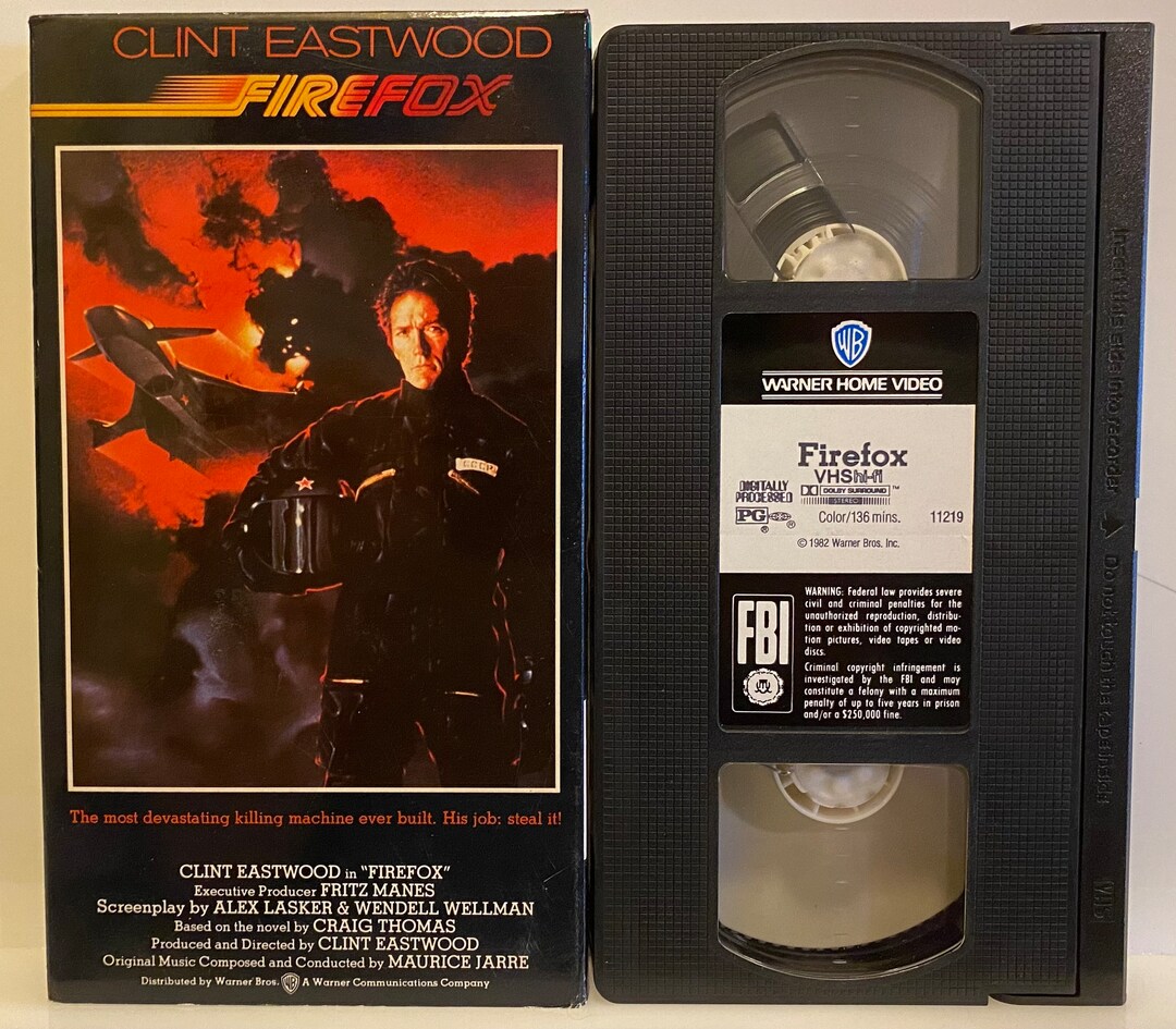 Firefox 1982 Vintage VHS Video Movie Cassette Tape - Etsy