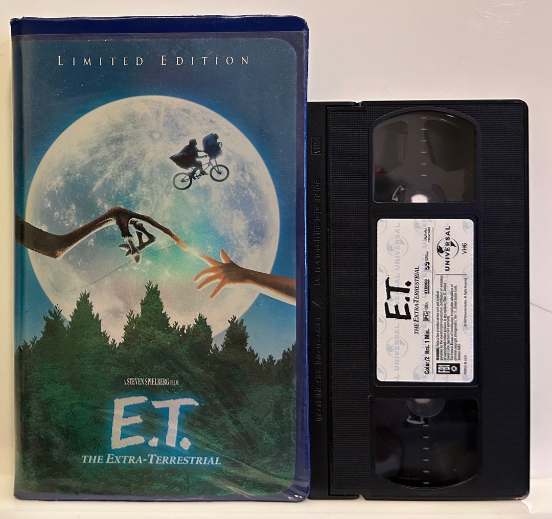 E.T. - 1982 Vintage VHS Video Movie Cassette Tape - Etsy