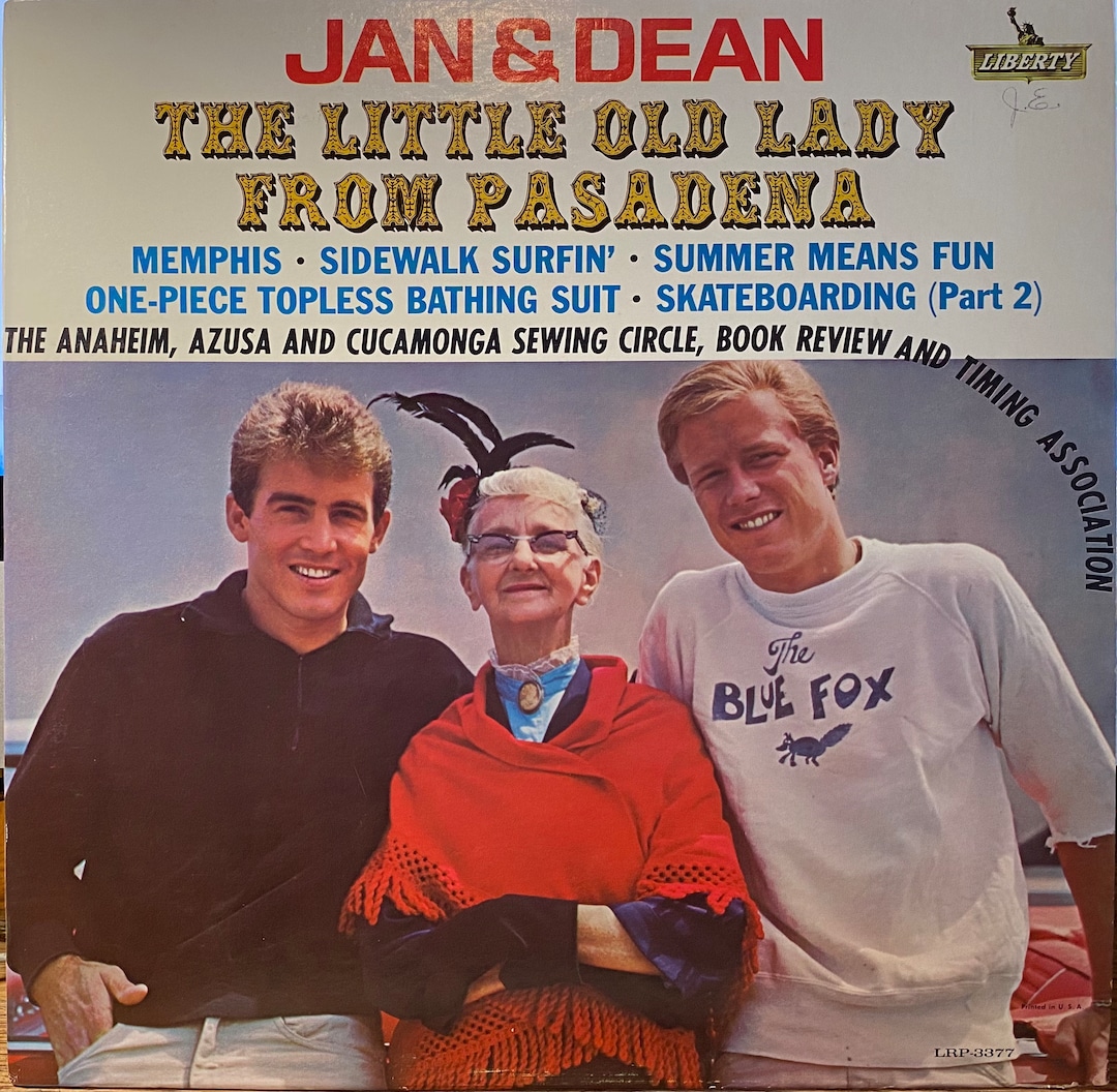 Jan and Dean - the Little Old Lade From Pasadena - 1964 Vintage Vinyl ...