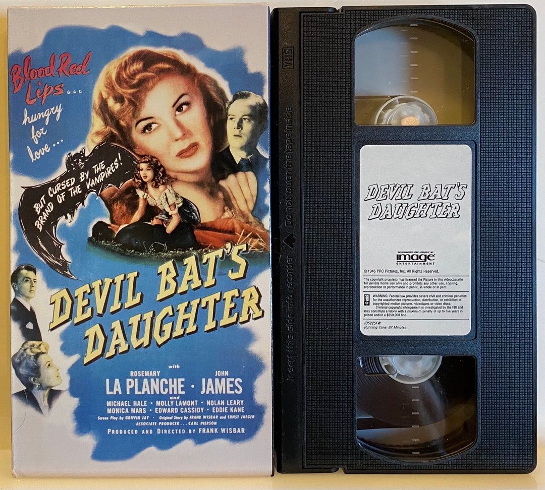 Devil Bat's Daughter 1946 Vintage VHS Video Movie Cassette Tape - Etsy