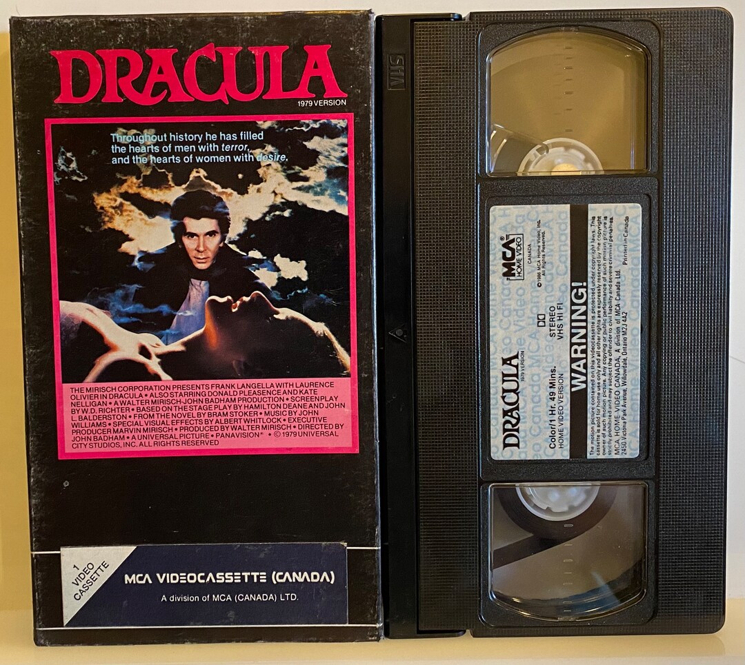 Dracula 1979 OG Vintage VHS Video Movie Cassette Tape - Etsy
