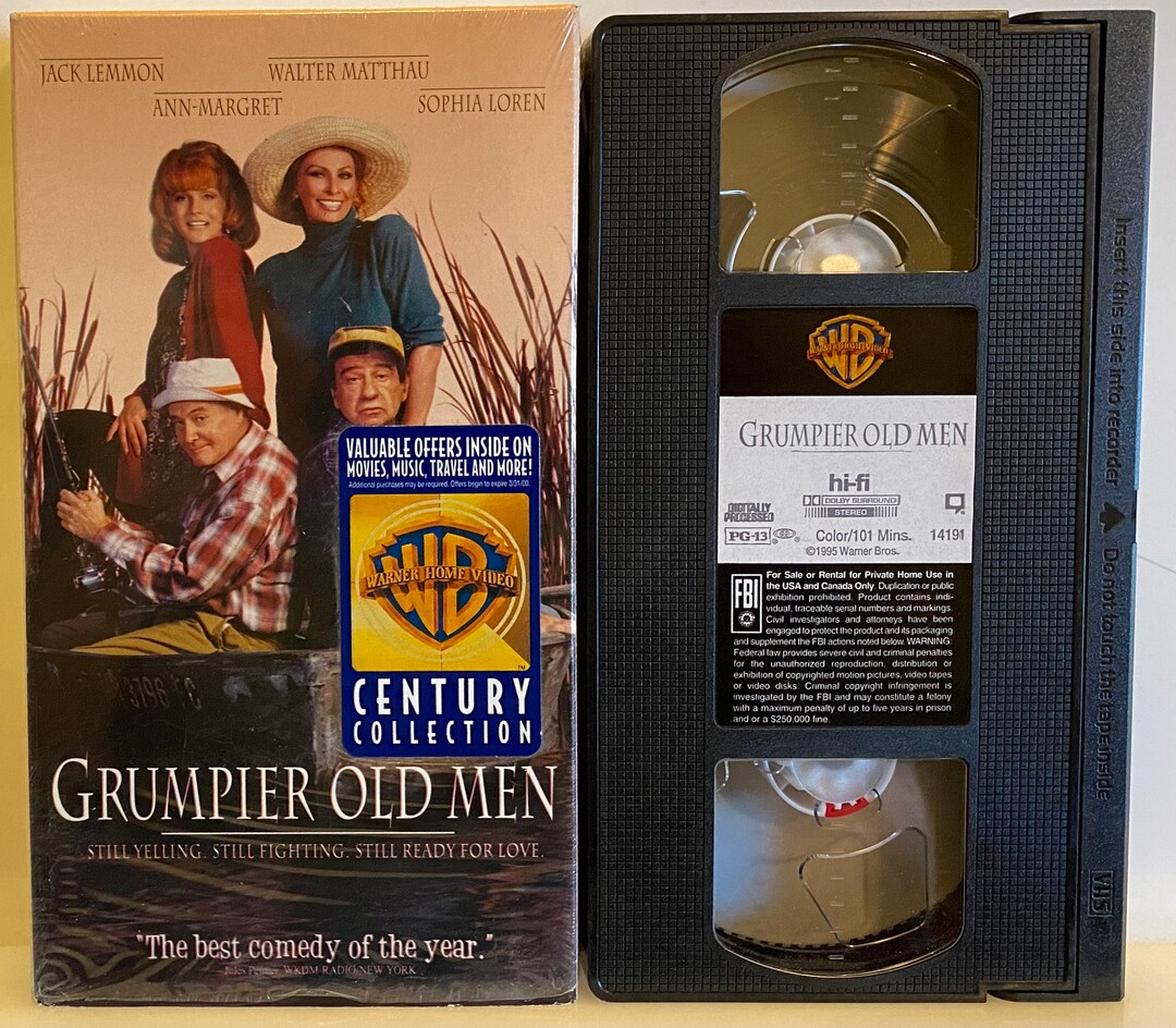 Grumpier Old Men 1995 Vintage VHS Video Movie Cassette Tape - Etsy