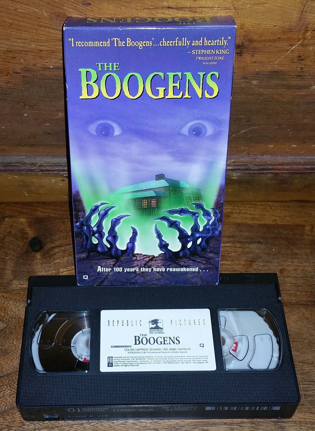 The Boogens Cinta de casete de película de vídeo VHS vintage de 1981 OG ...