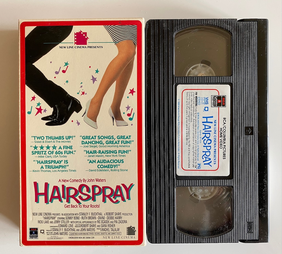 Hairspray 1985 OG Vintage VHS Video Movie Cassette Tape john Waters ...