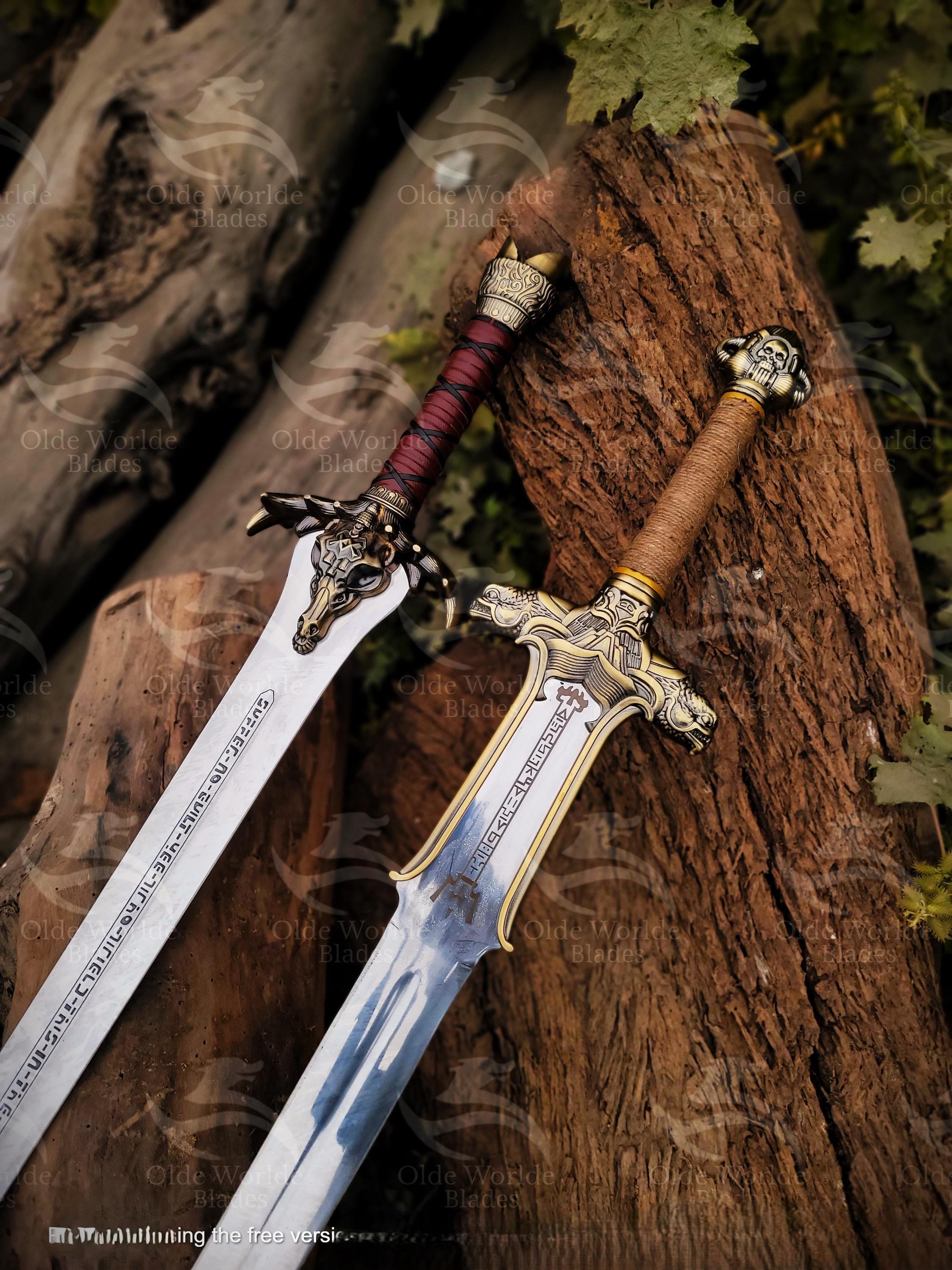 CONAN THE BARBARIAN Replica Pair Sword, Handmade Conan Barbarian ...