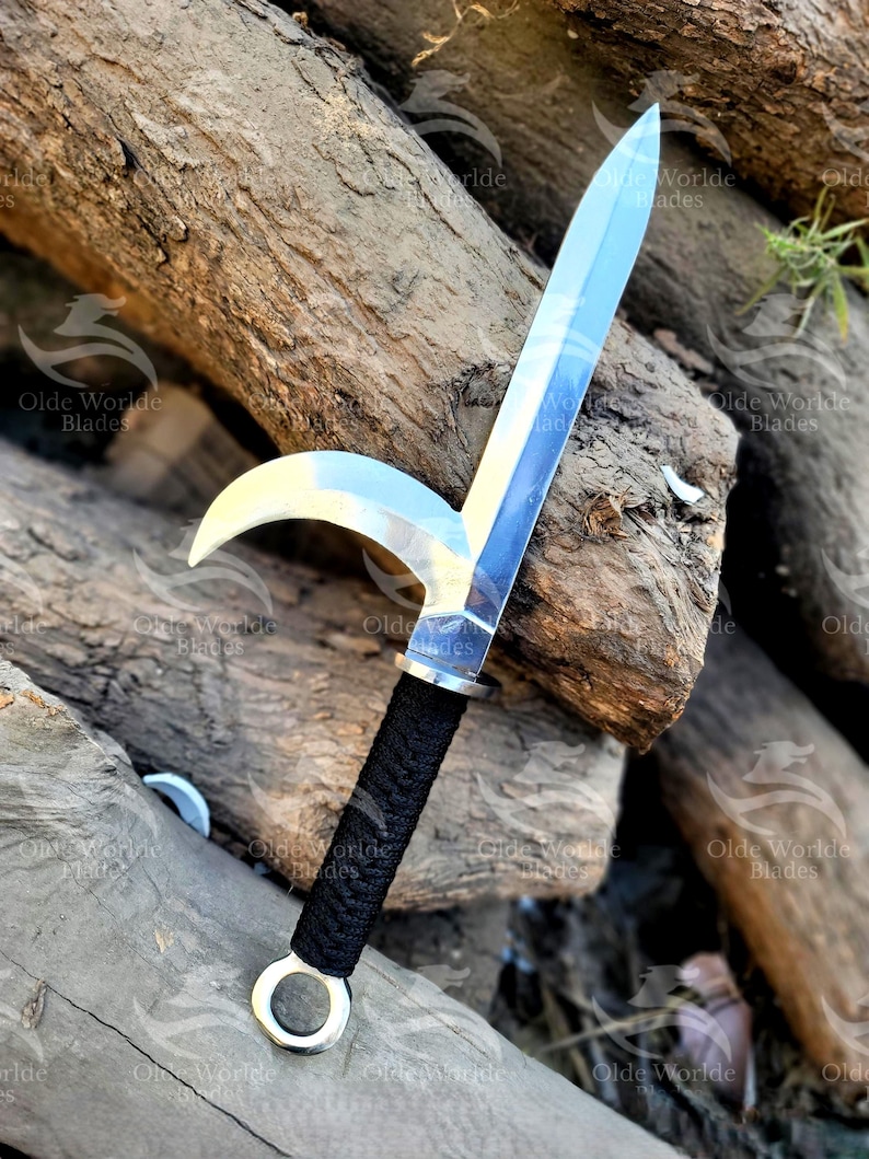 Ninja Kyoketsu-shoge Dagger Replica – Double Edge Carbon Steel Knife ...