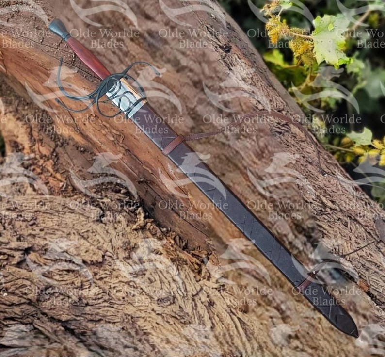 Hand Forged Medieval Rapier Sword, 1095 Carbon Steel, Viking Sword ...