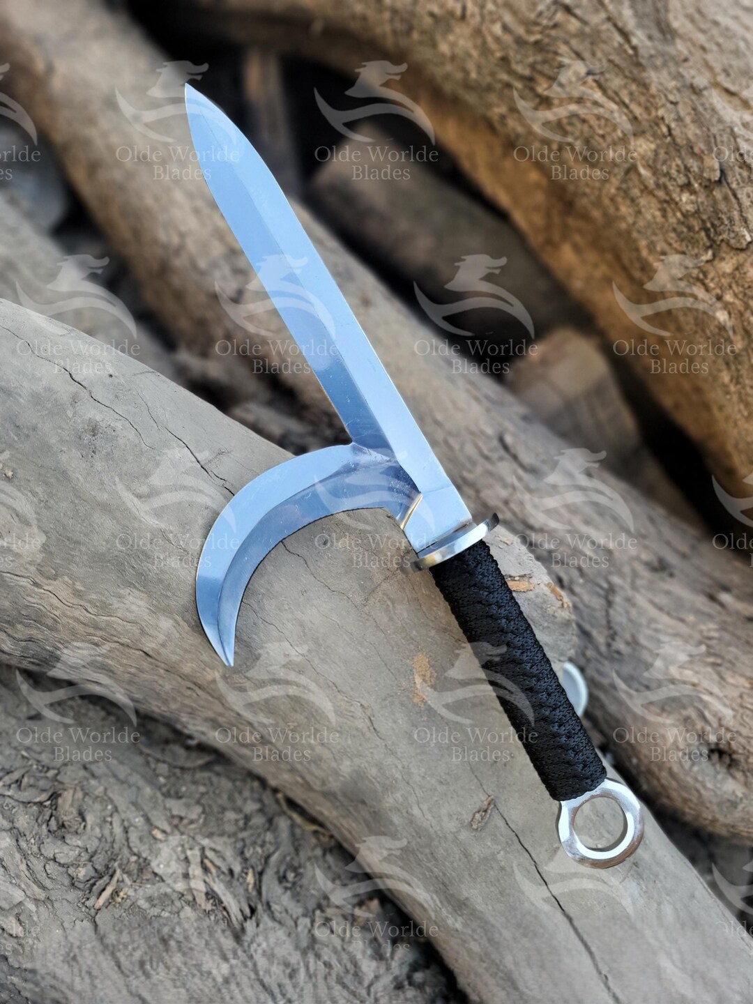 Nobu Yoshioka's Double-edge Kyoketsu-shoge Dagger in Carbon Steel ...