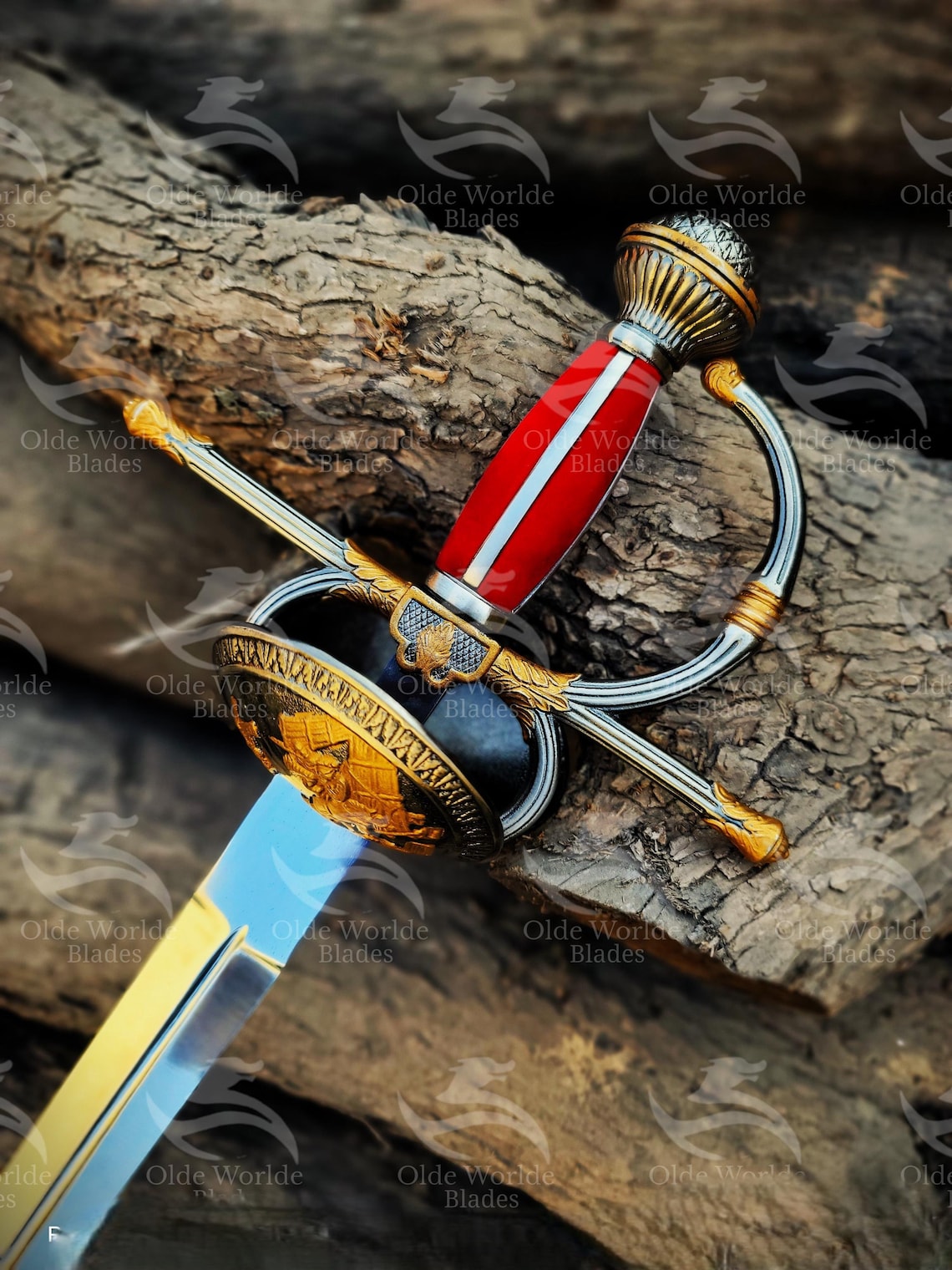 Handmade Hilted Double Head Sword, Quixote Rapier Renaissance Spanish ...