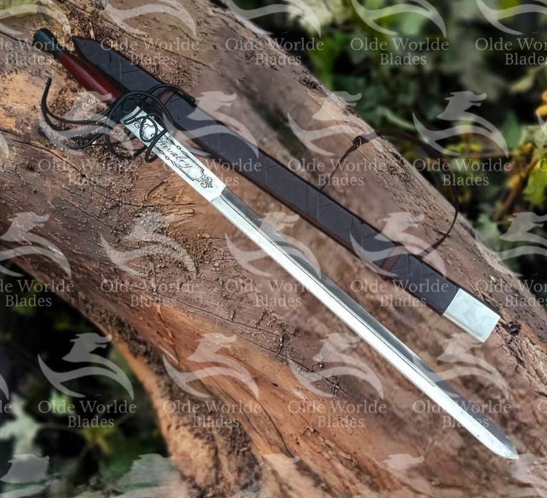 Hand Forged Medieval Rapier Sword, 1095 Carbon Steel, Viking Sword ...