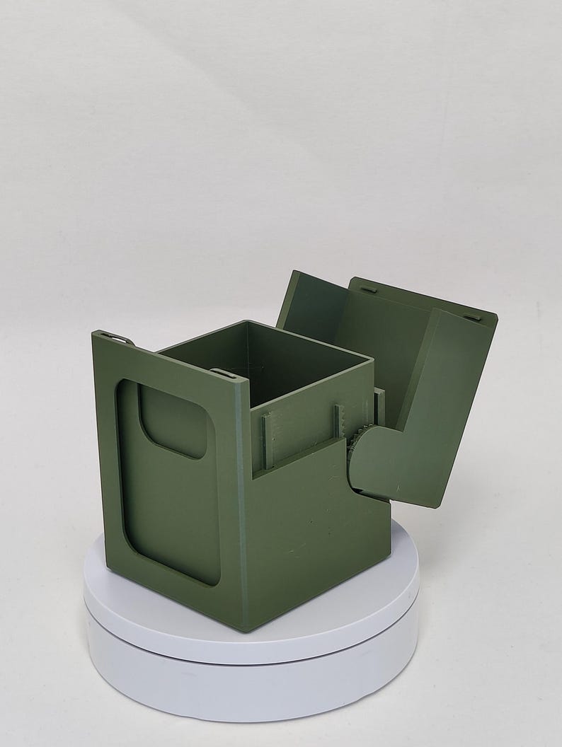 Mechanical Flipping MTG Commander Deck Box: 100+ Sleeved Cards, 3D ...