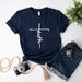 Faith Shirt,christian Shirt,faith Cross Tee,bible Verse Shirt,love and ...