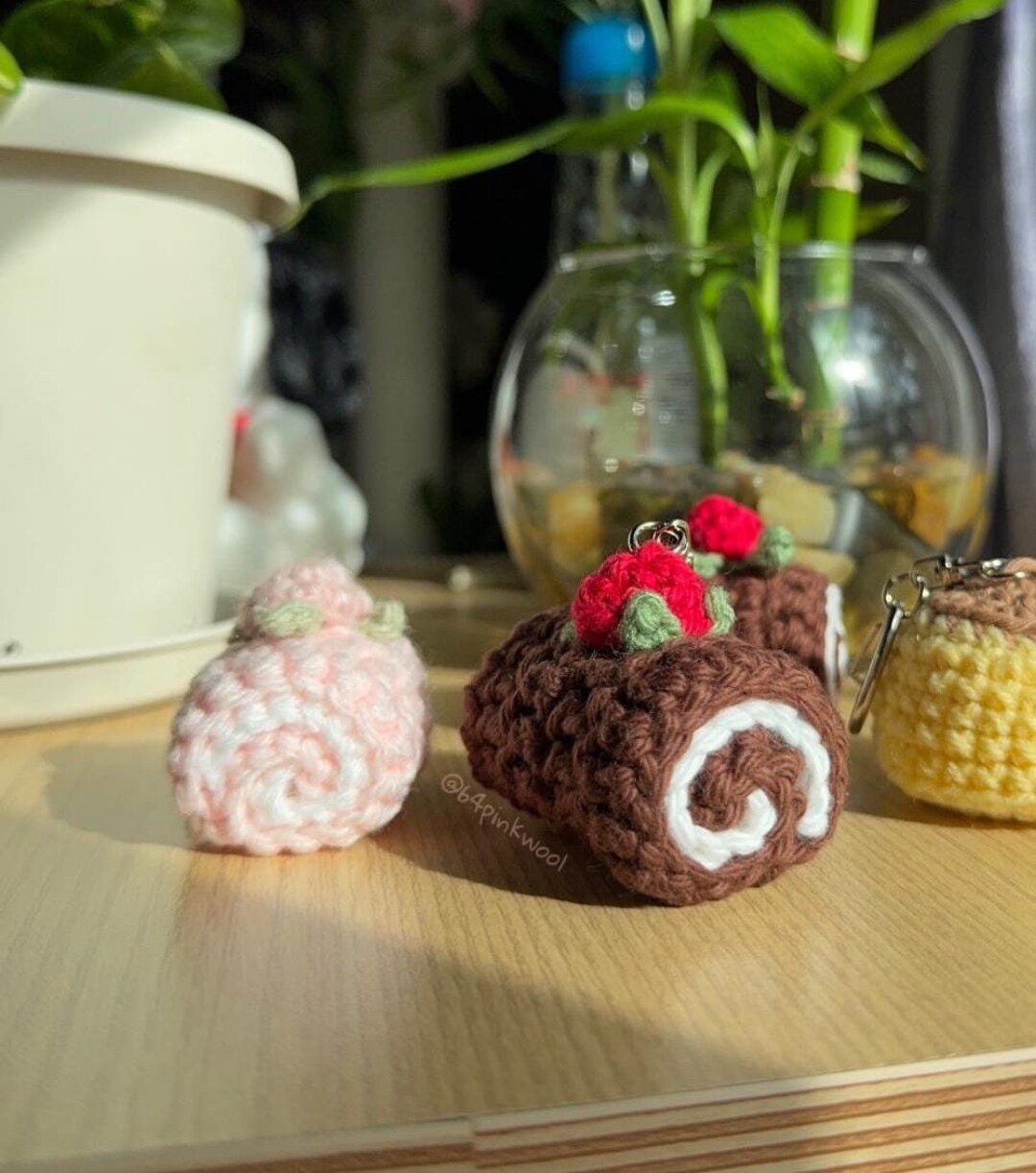 Easy Crochet Pattern: Swiss Roll Cake / Yule Log [instant PDF Download ...