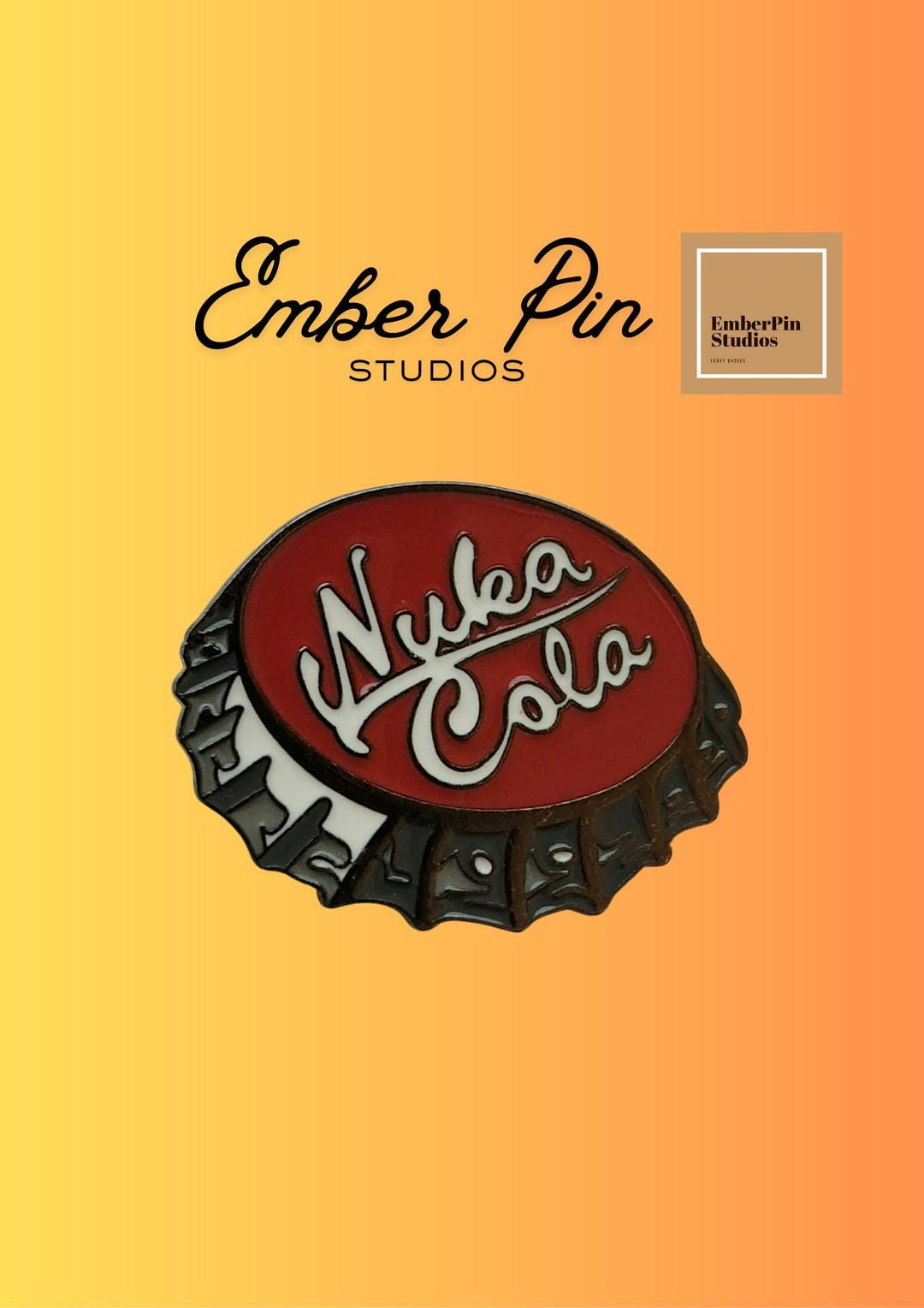 Classic Nuka Cola Fallout Lapel Pin Badge Halloween Gift - Spiritual ...