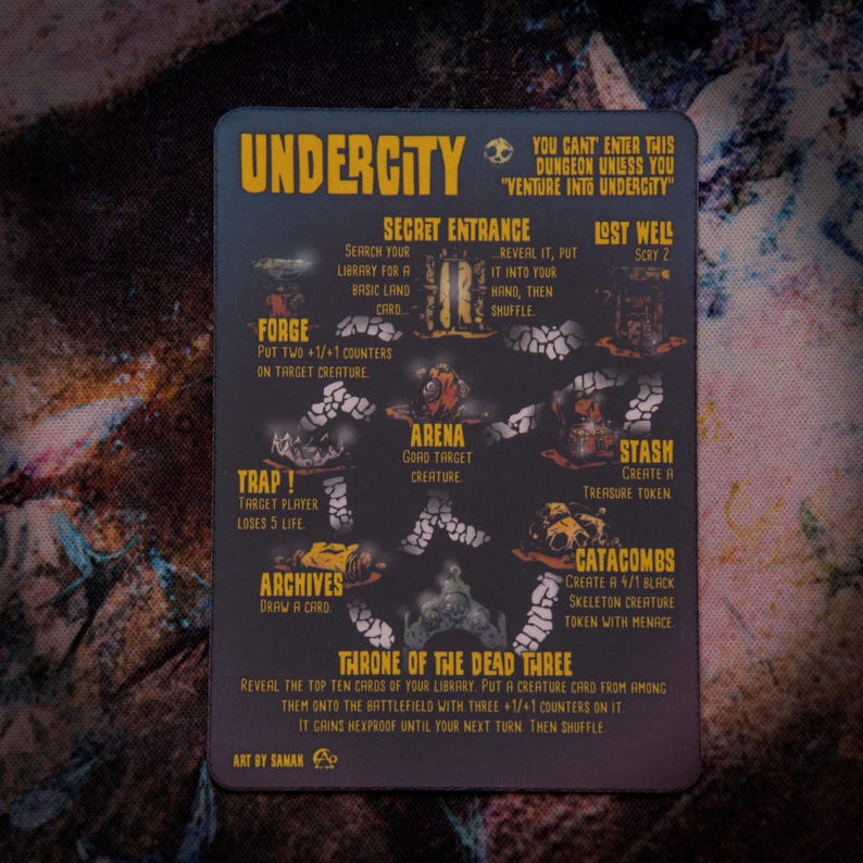 MTG Token the Initiative/undercity - Art by Samak - Etsy