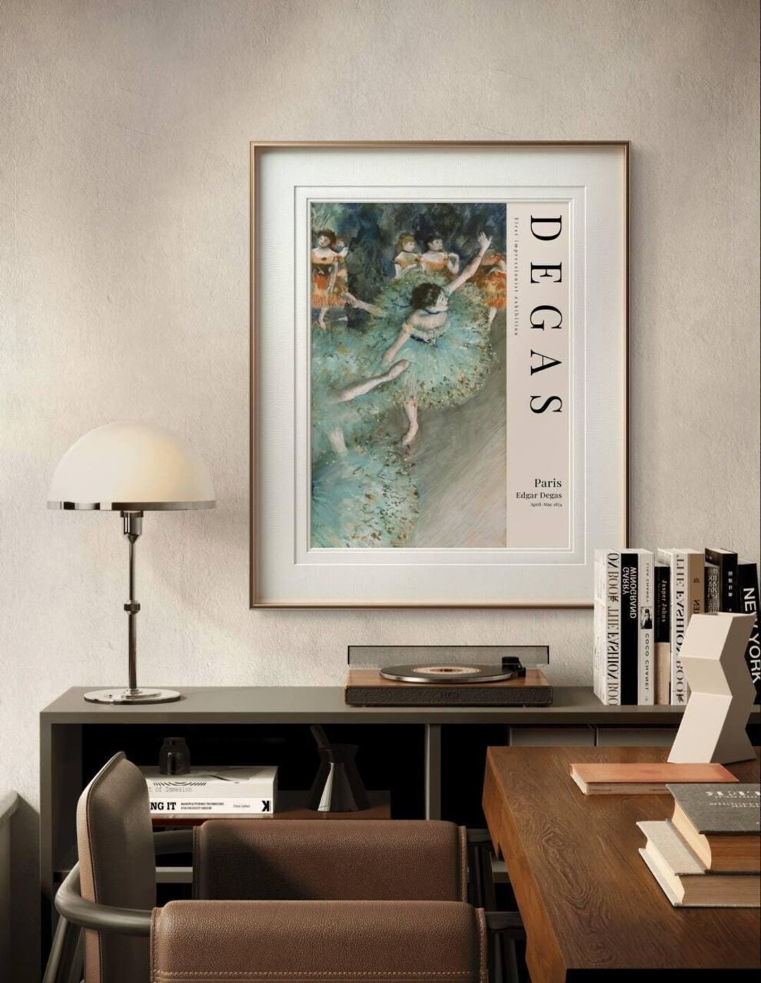 Edgar Degas Exhibition Poster Vintage Ballerina Art Home Decor ...