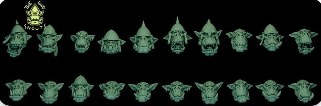 Orcs the Longsnouts Heads - Etsy