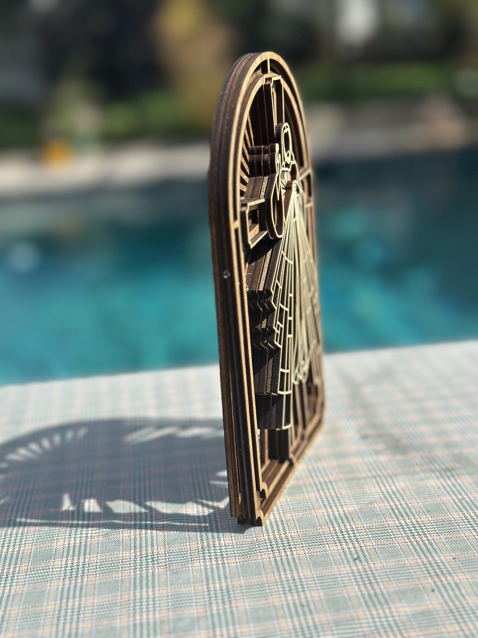 Laser Engraved Hand Made Wooden Divine Mercy Image of Christ Devotional ...