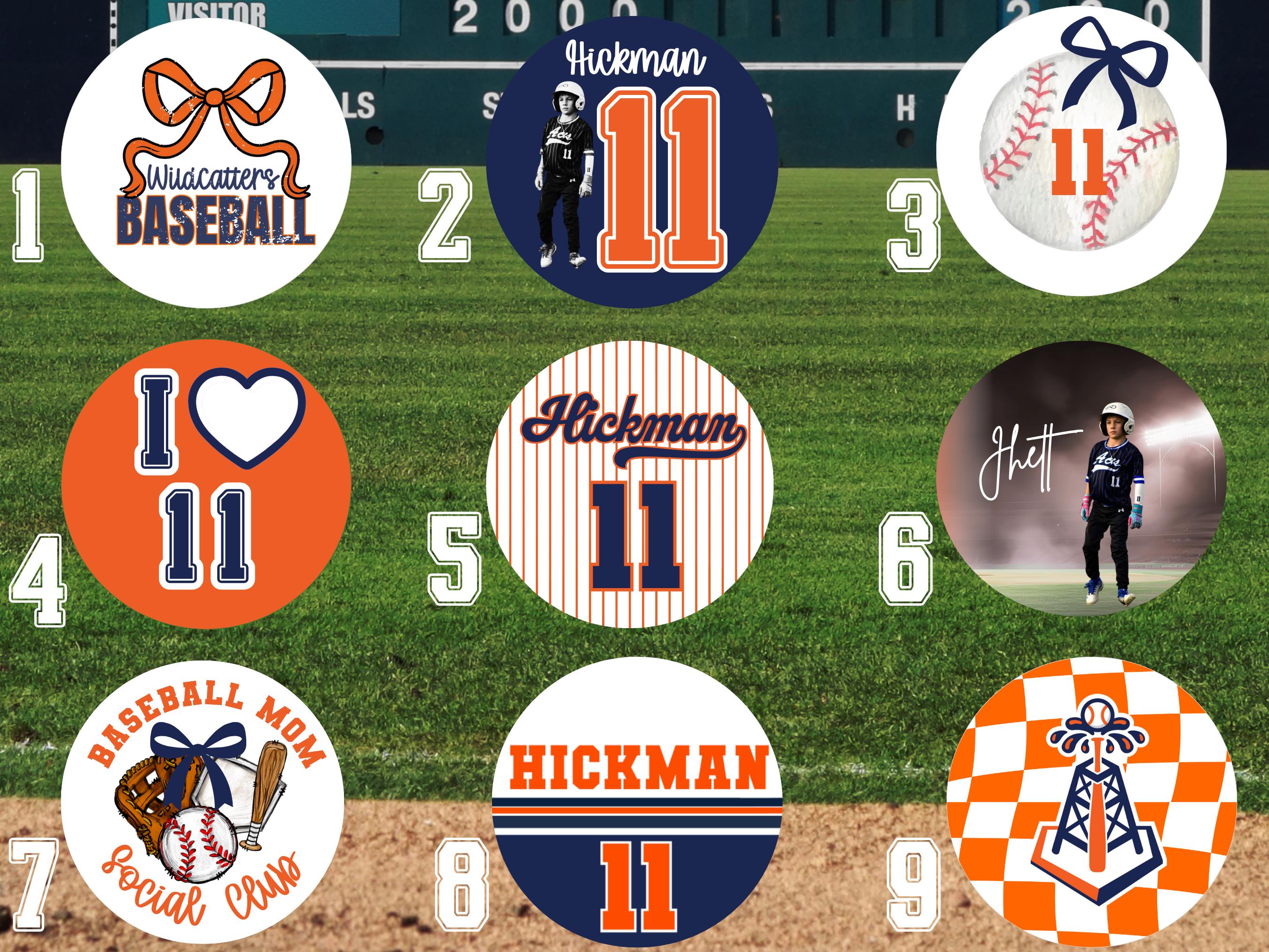 Custom Baseball & Softball Spirit Buttons - Etsy
