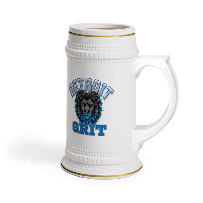 Custom Detroit Grit Beer Stein Mug | Unique Gift for Beer Lovers ...