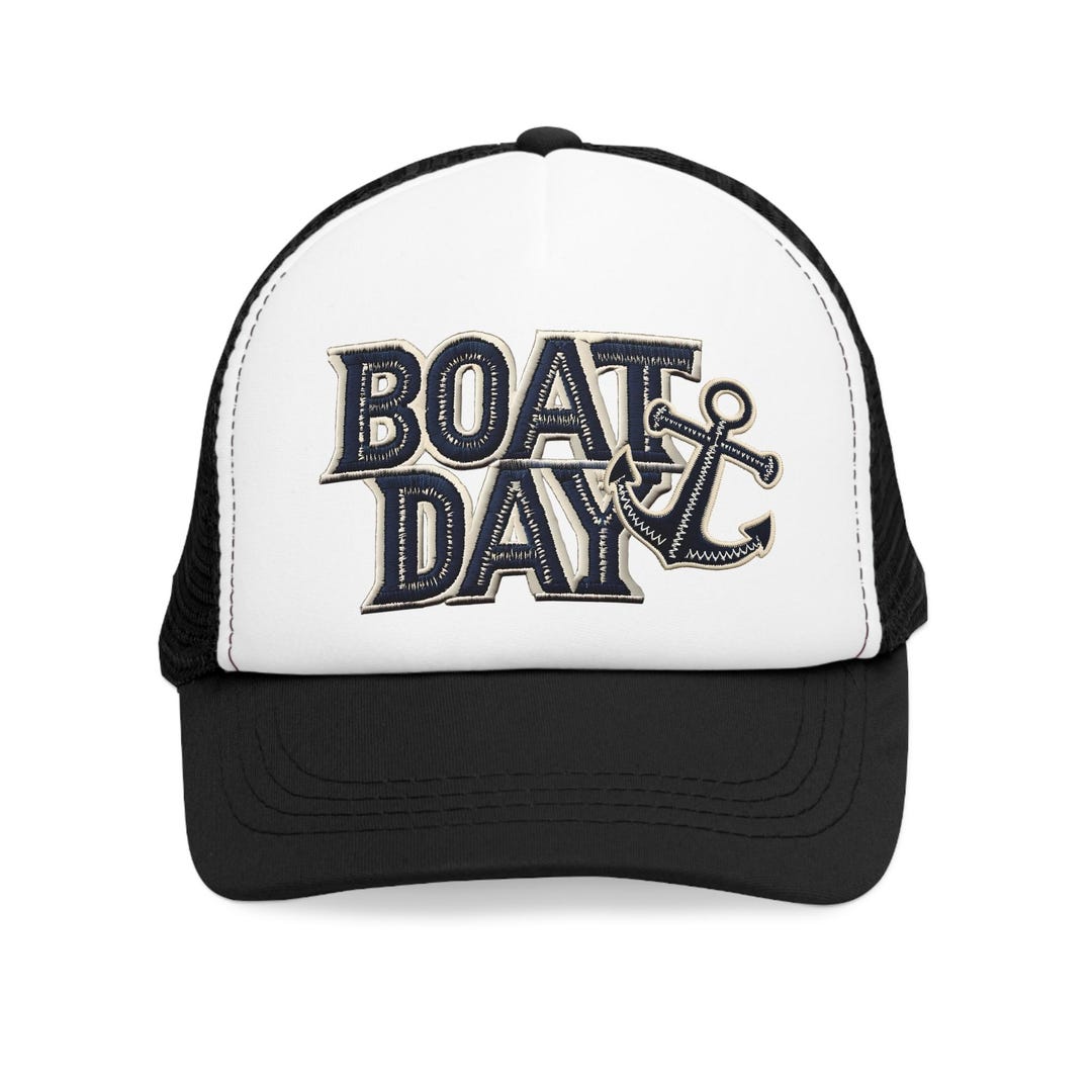 Mesh Cap, Nautical Anchor Boat Day Boat Life, Sailor Hat, Cruise ...