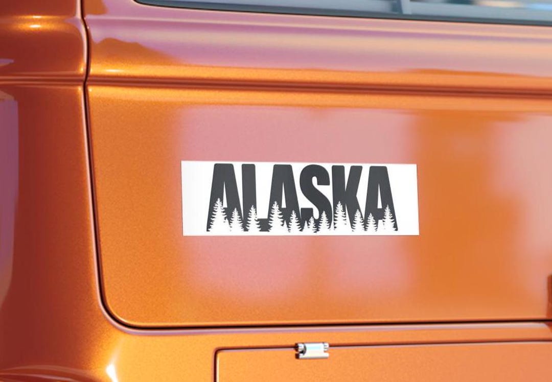 Alaska Bumper Stickers, Car Decals for Adventure Lovers, Travel, Nature ...