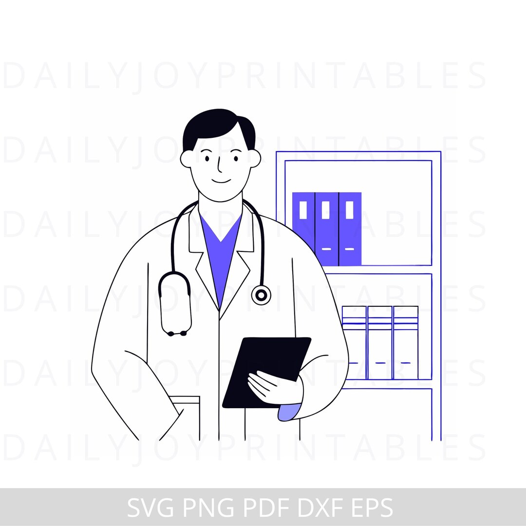 Doctor SVG, Medical Clipart, Healthcare Worker PNG, Hospital ...