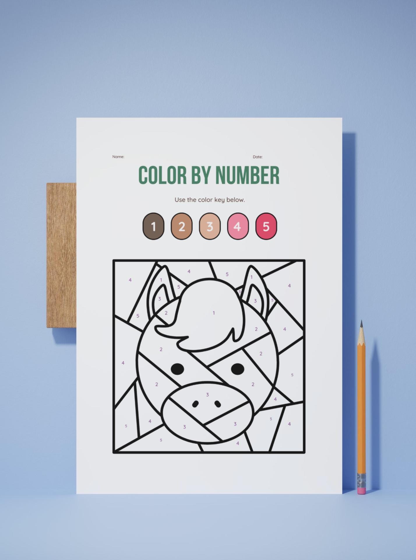 Seven Engaging Color by Number Activity Sheets for Kids Fun and ...