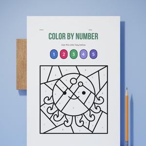 Seven Engaging Color by Number Activity Sheets for Kids Fun and ...