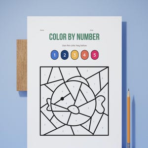 Seven Engaging Color by Number Activity Sheets for Kids Fun and ...