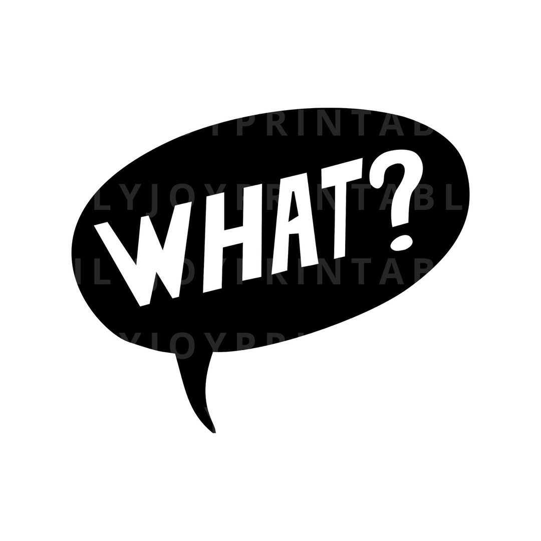 Comic Speech Bubble PNG Comic Style SVG Chat Bubble Clipart PDF for ...