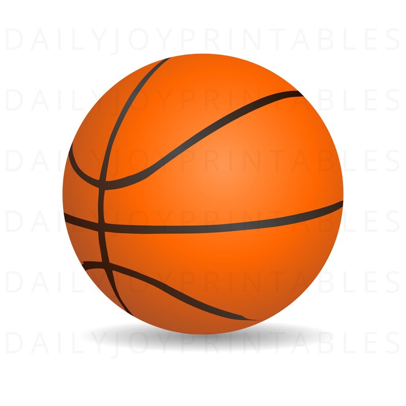 Basketball SVG Orange Basketball Clipart for Cricut PDF Basketball ...