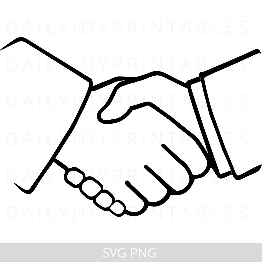 Handshake SVG, Business Partnership Clipart, Teamwork PNG, Agreement ...