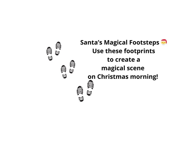 Shoe Print SVG Clipart Santa Footsteps, Boot and Hiking Tracks PNG ...