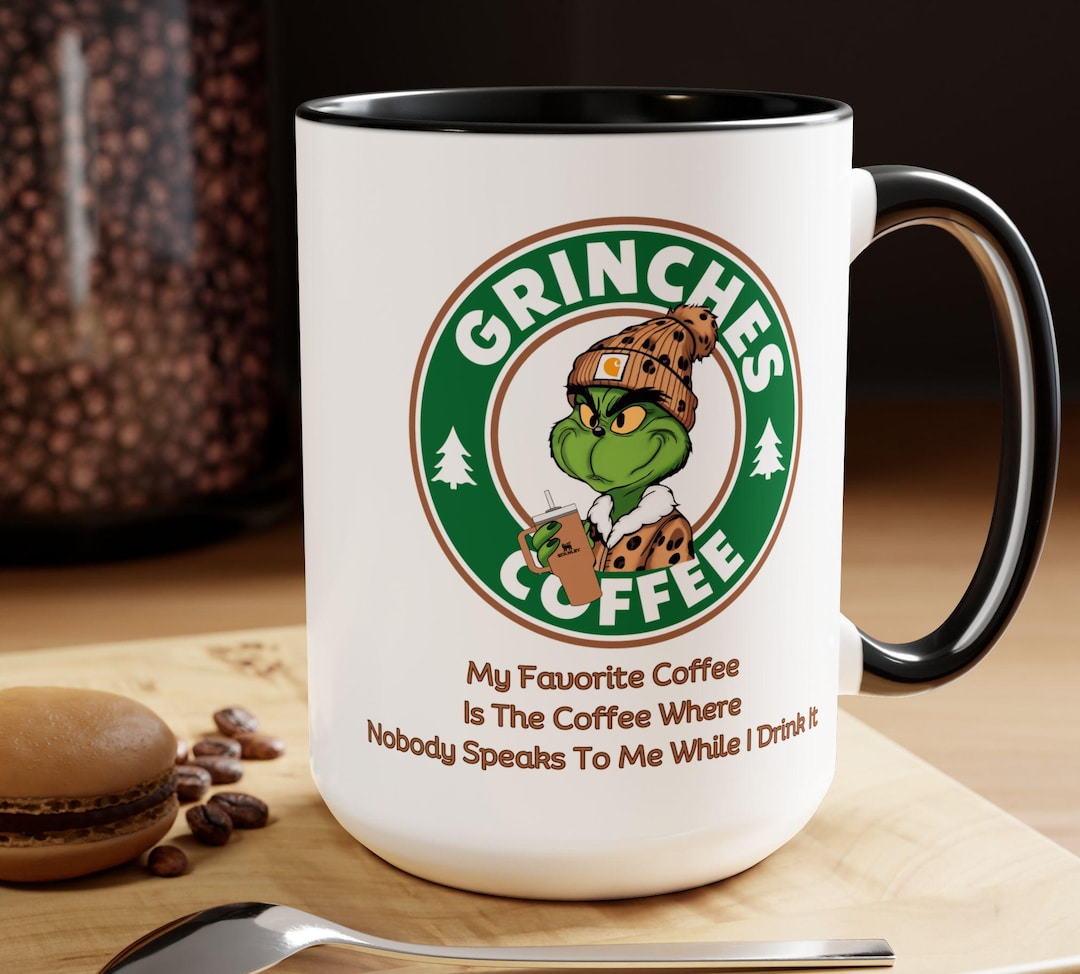 Grinch Coffee- Christmas Coffee- Grinches Favorite Coffee- Two-tone ...
