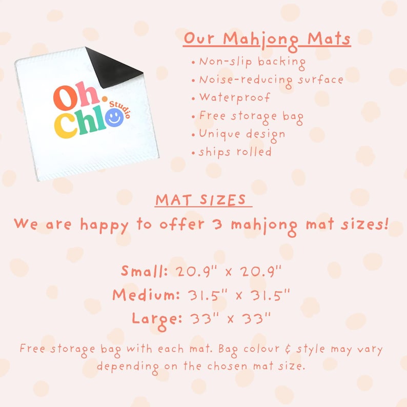 Mahjong Mat Lemon Style | Mahjong Gift Mat + Storage Bag | Pretty Non ...