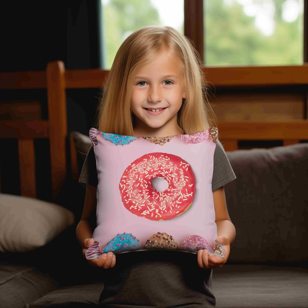 Donut Pillow Candy Pillow Funny Home Decor Sweet Treat Cushion Gift for ...