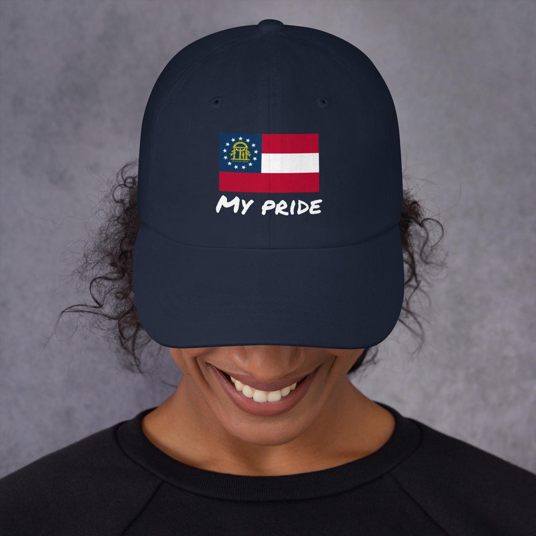 Custom Georgia State Flag Dad Hat Custom Baseball Cap Georgian Pride ...