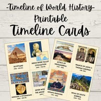 History of the World Timeline Cards - Etsy