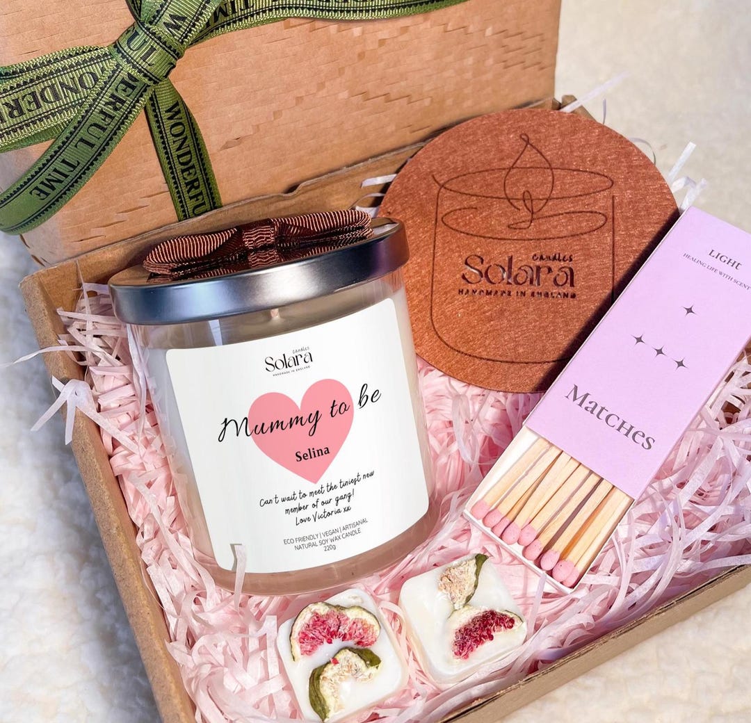 Maternity Leave Scented Candle, Personalised Gift for Mum to Be, Baby ...
